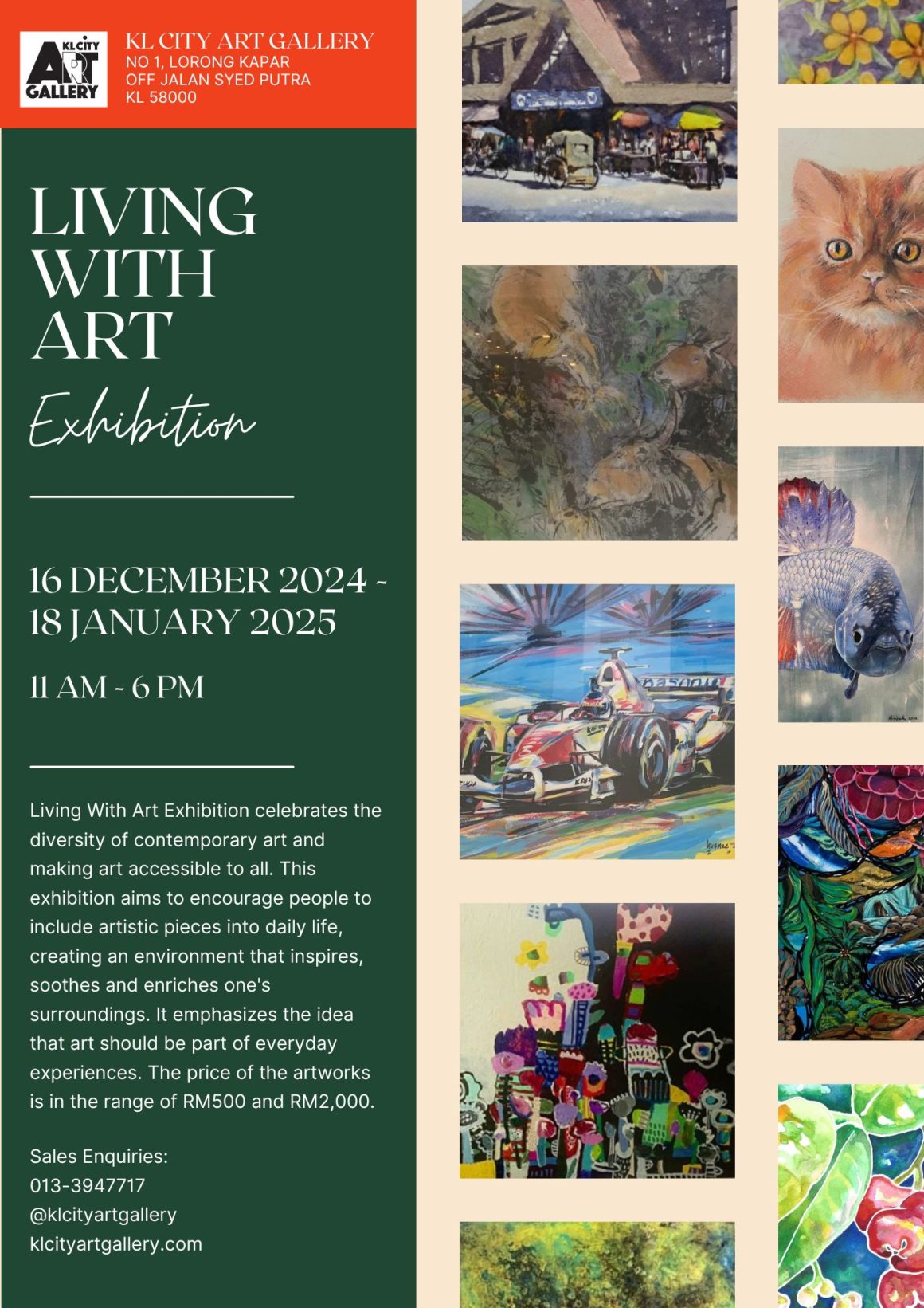 Living With Art Exhibition - KL City Art Gallery